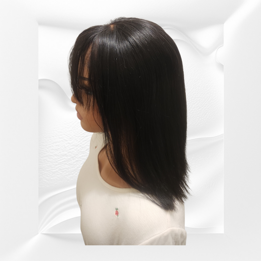 HD Lace Short Bob Wig with Bangs - 9x6 Transparent Lace 150% Density ...